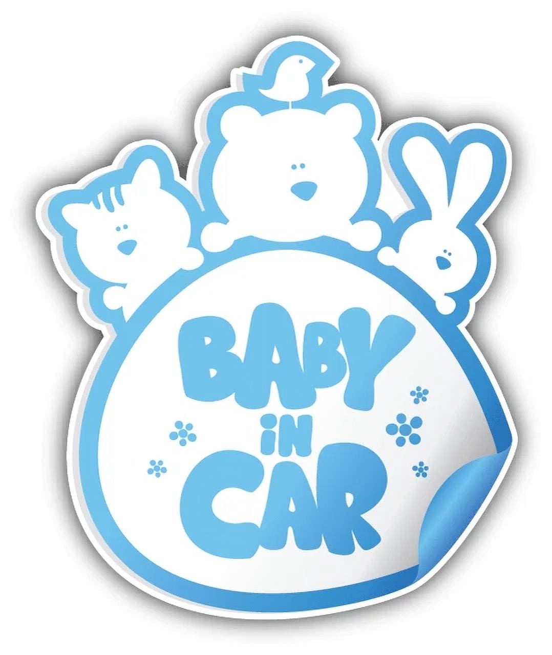 Baby In Car Boy Sign Sticker Phone Decal Water Bottle Stickers Car ...