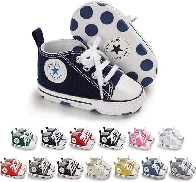 Baby Infant Classic Canvas Baby Shoes Boy/ Girl Soft Sole - Walmart.com