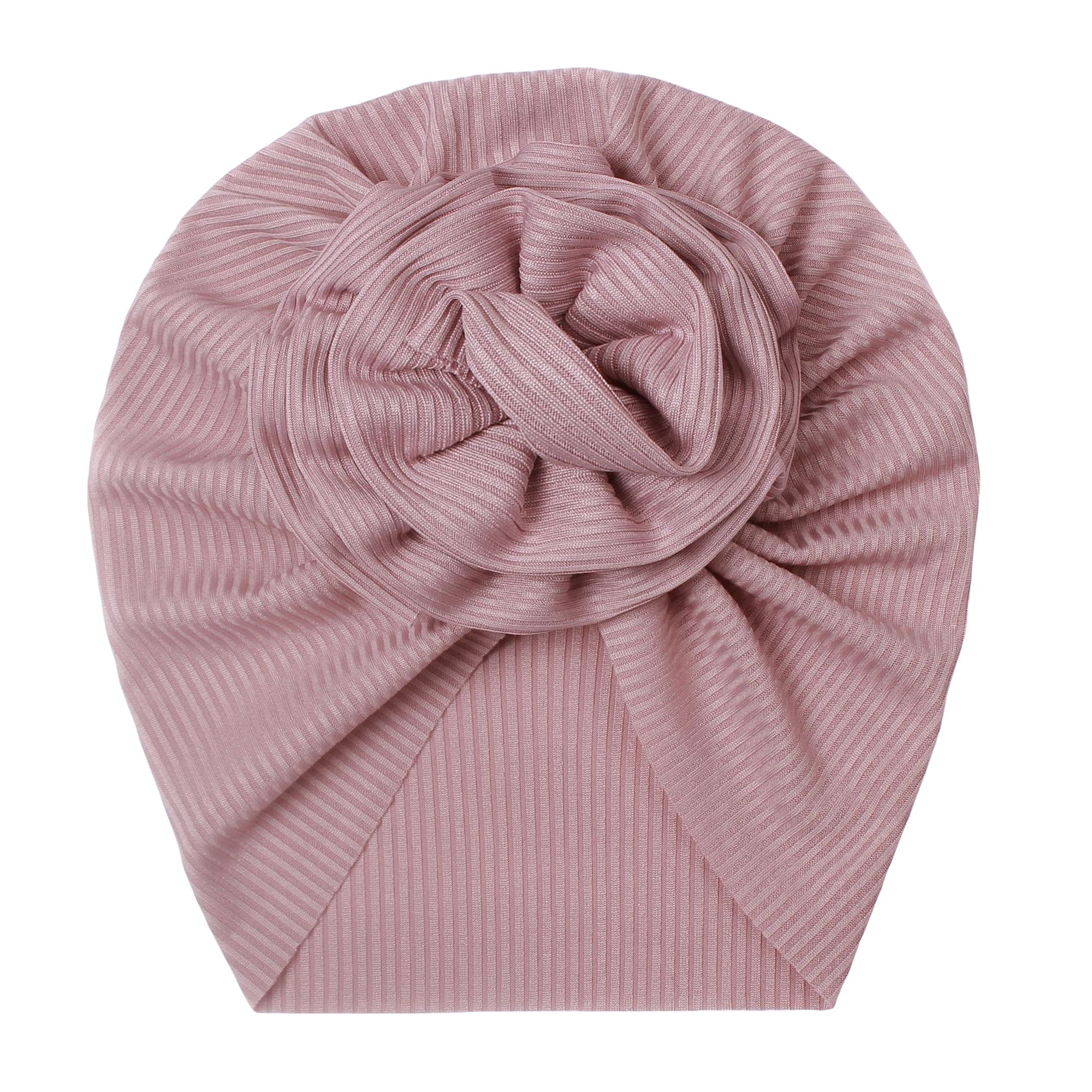 Baby Infant Hat Solid Color Big Flower Wrap Head Baby Cute Cap ...
