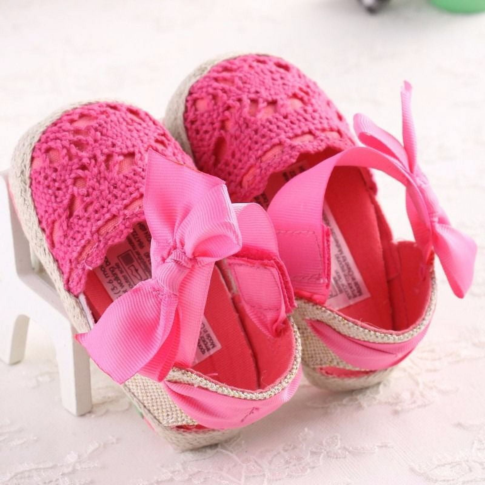Baby Infant Kids Girl Soft Sole Crib Toddler Newborn Shoes 0-18 M anti ...