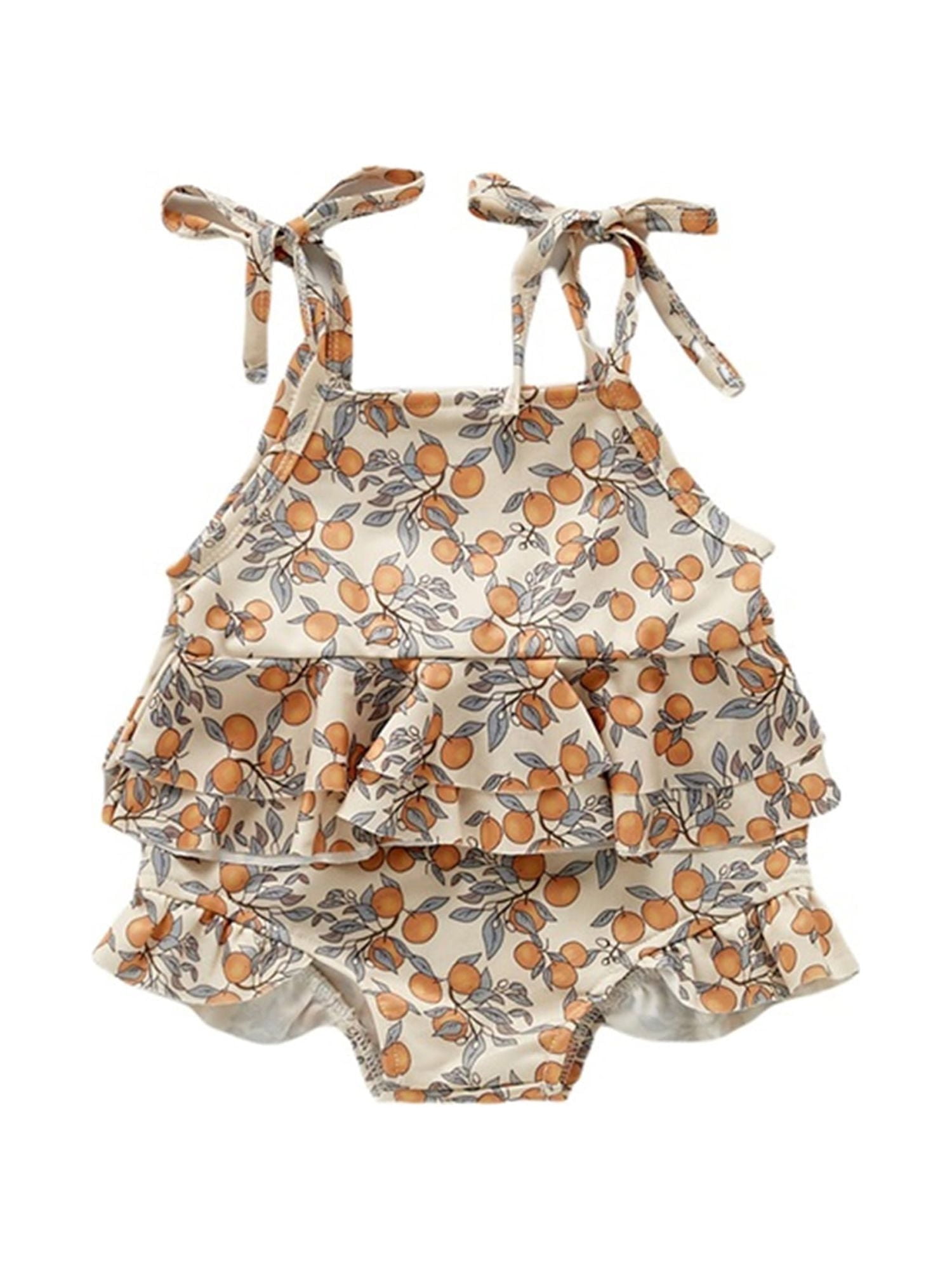 Baby Infant Toddler Girl Swimsuit 3 6 9 12 18 24 Months Long Sleeve ...