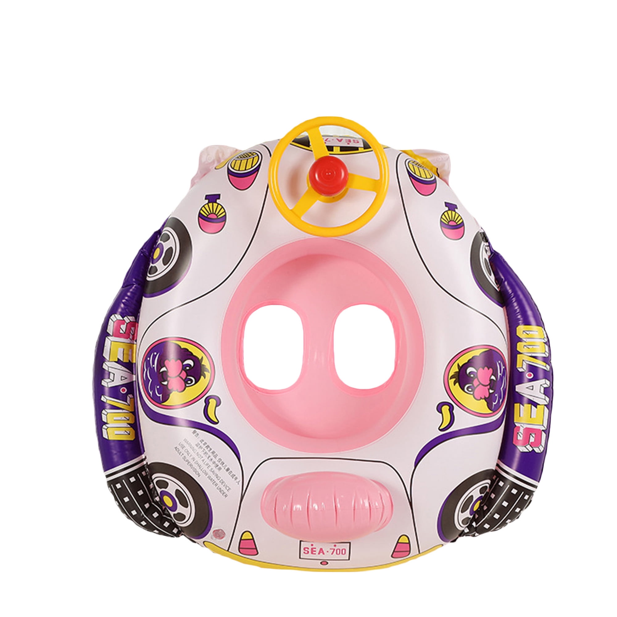 Baby Inflatable Pool Float, Swimming Float Boat with Steering Wheel ...