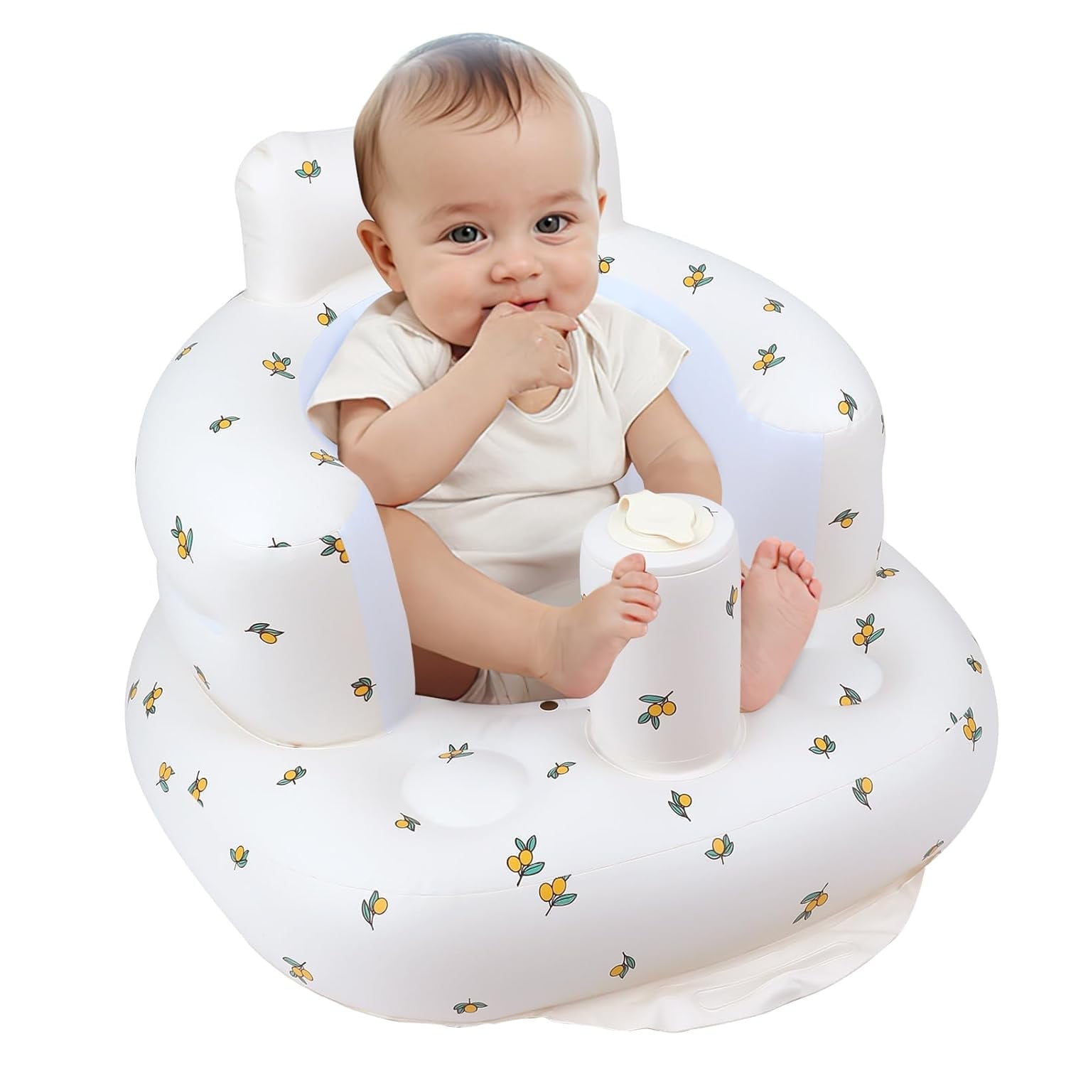 Baby Inflatable Seat for Babies 3 Months & Up, Baby Floor Seats for Sitting Up with Built in Air ...