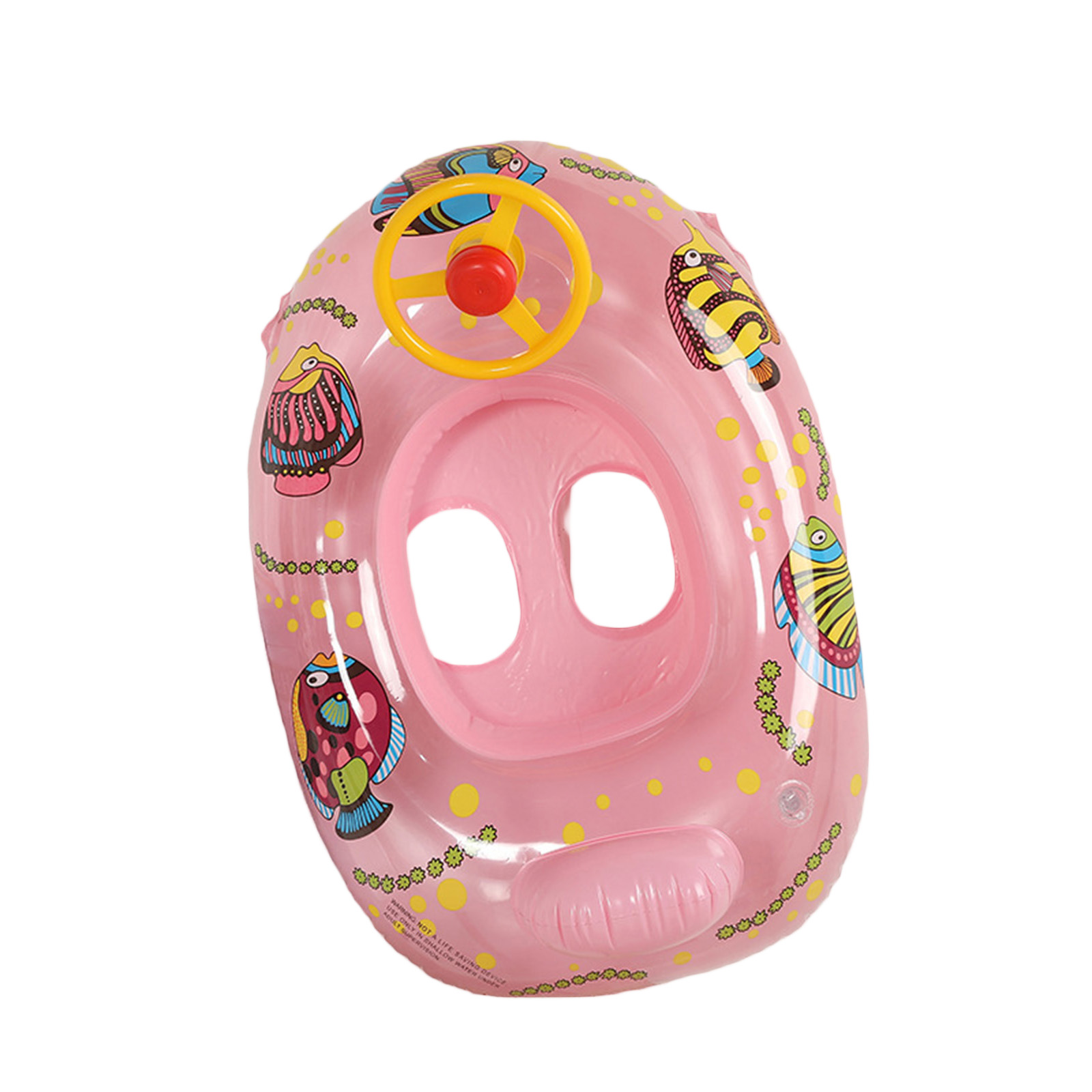 Baby Inflatable Swim Ring, Pool Float with Steering Wheel Swimming ...