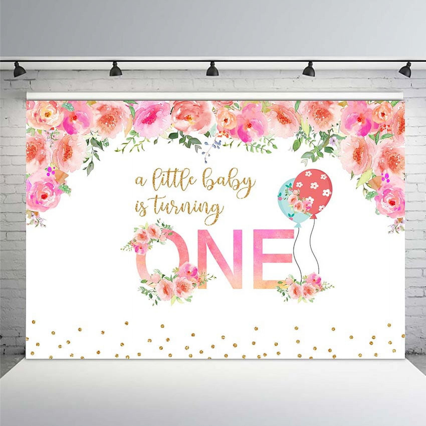 Baby Is Turning One Party Backdrop Unicorn Baby 1st Birthday Party ...