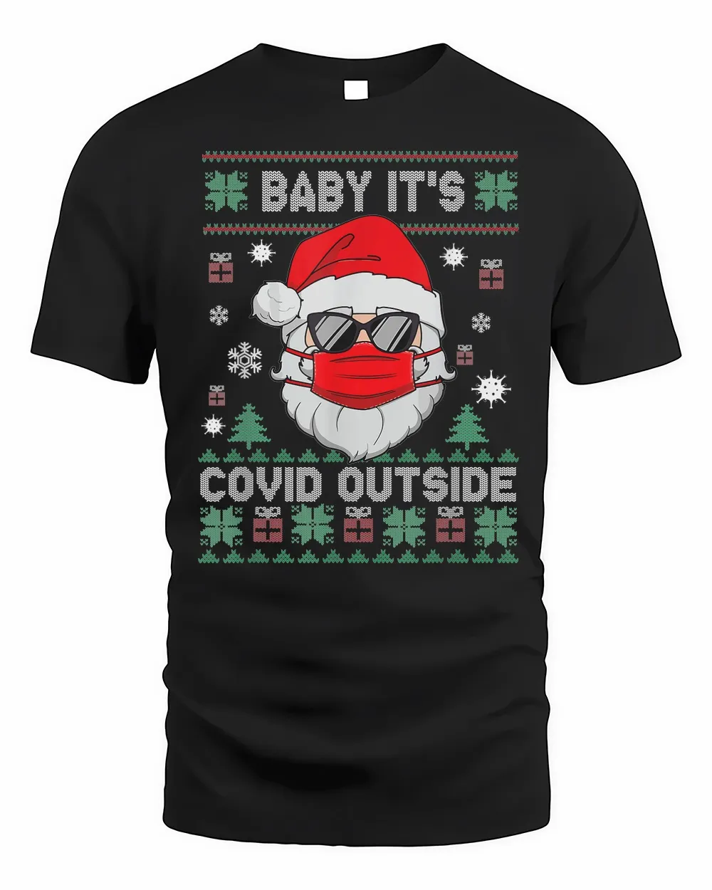 Baby It's C.o.v.i.d Outside Santa Ugly Christmas Sweater Shirt ...