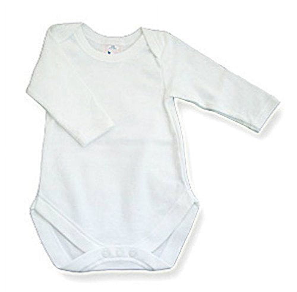 Baby Jay 100% Cotton Long Sleeve Snap Crotch One Piece Onesie Bodysuit ...