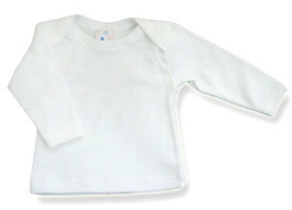 Baby Jay 100% Cotton White Long Sleeve Envelope Neck Long Sleeve (12-18 ...