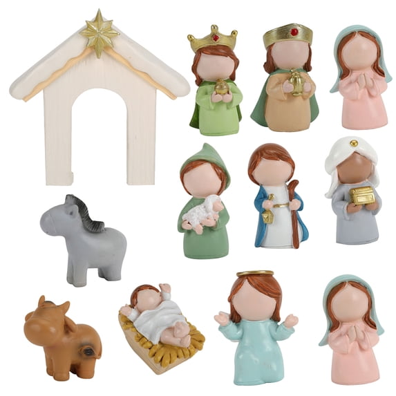 Baby Jesuses Holy Family Statue Miniature Christmas Nativity Scene ...