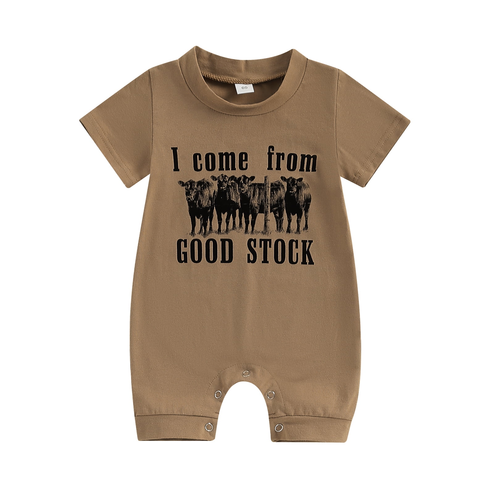 Baby Jumpsuit, Short Sleeve Crew Neck Cow Print Summer Romper Clothes for Girls Boys - Walmart.com