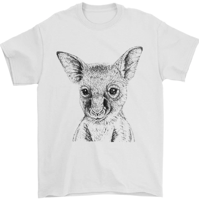 Baby Kangaroo Sketch Ecology Environment T-Shirt - Walmart.com