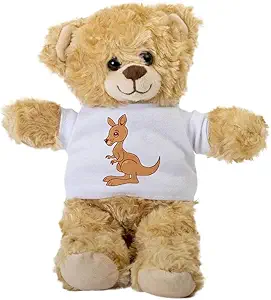 Baby Kangaroo Teddy Bear, Kangaroo Gift Stuffed Animal, Plush Teddy ...