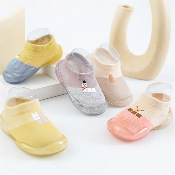 Baby Kids First Walking Shoes Lightweight Infant Snowman Sock Shoes ...