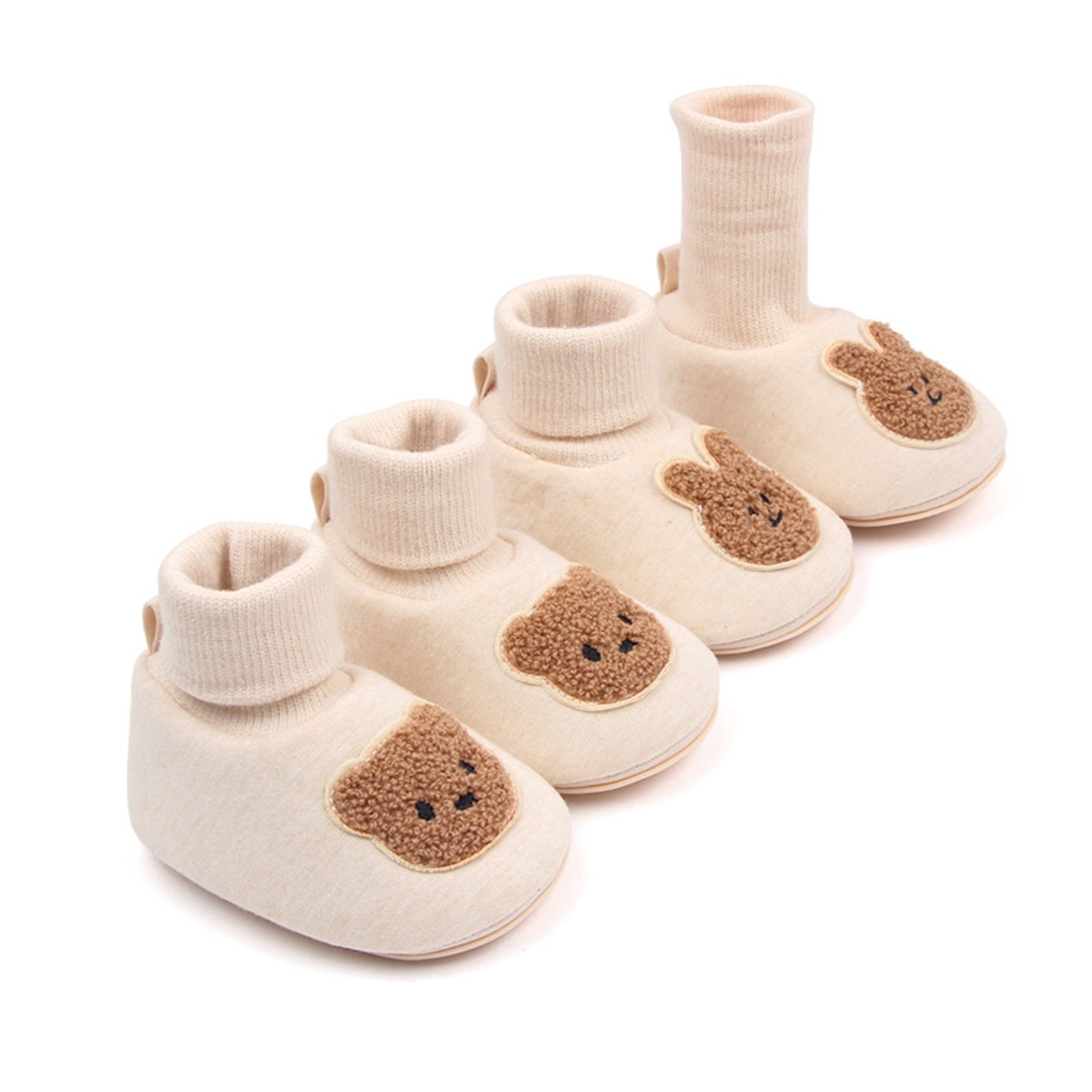 Baby Kids Non-Skid Indoor Infant Bear Walking Shoes Breathable Warm ...