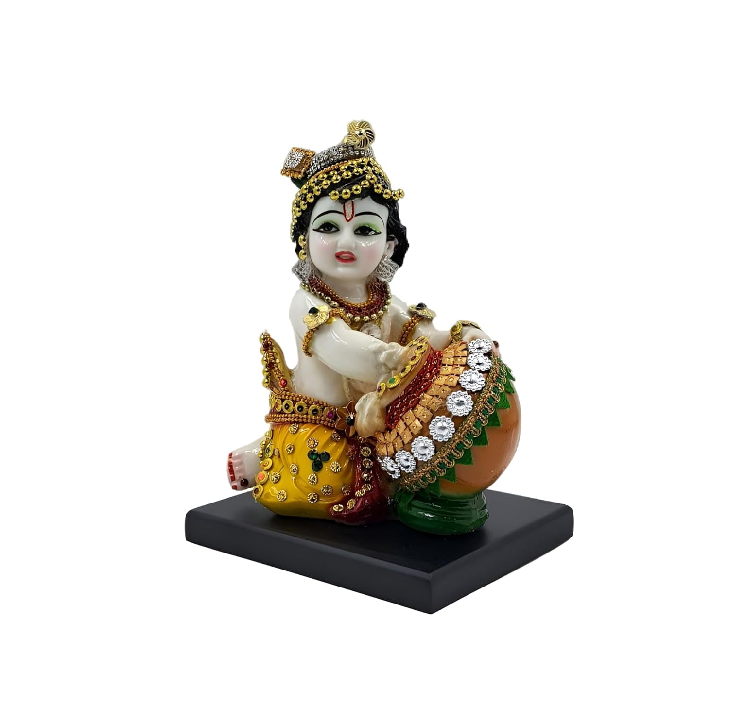 Baby Krishna Bal With Rakhi Pair Kishan, Bal Gopal Ji, Makhan Chor Idol ...