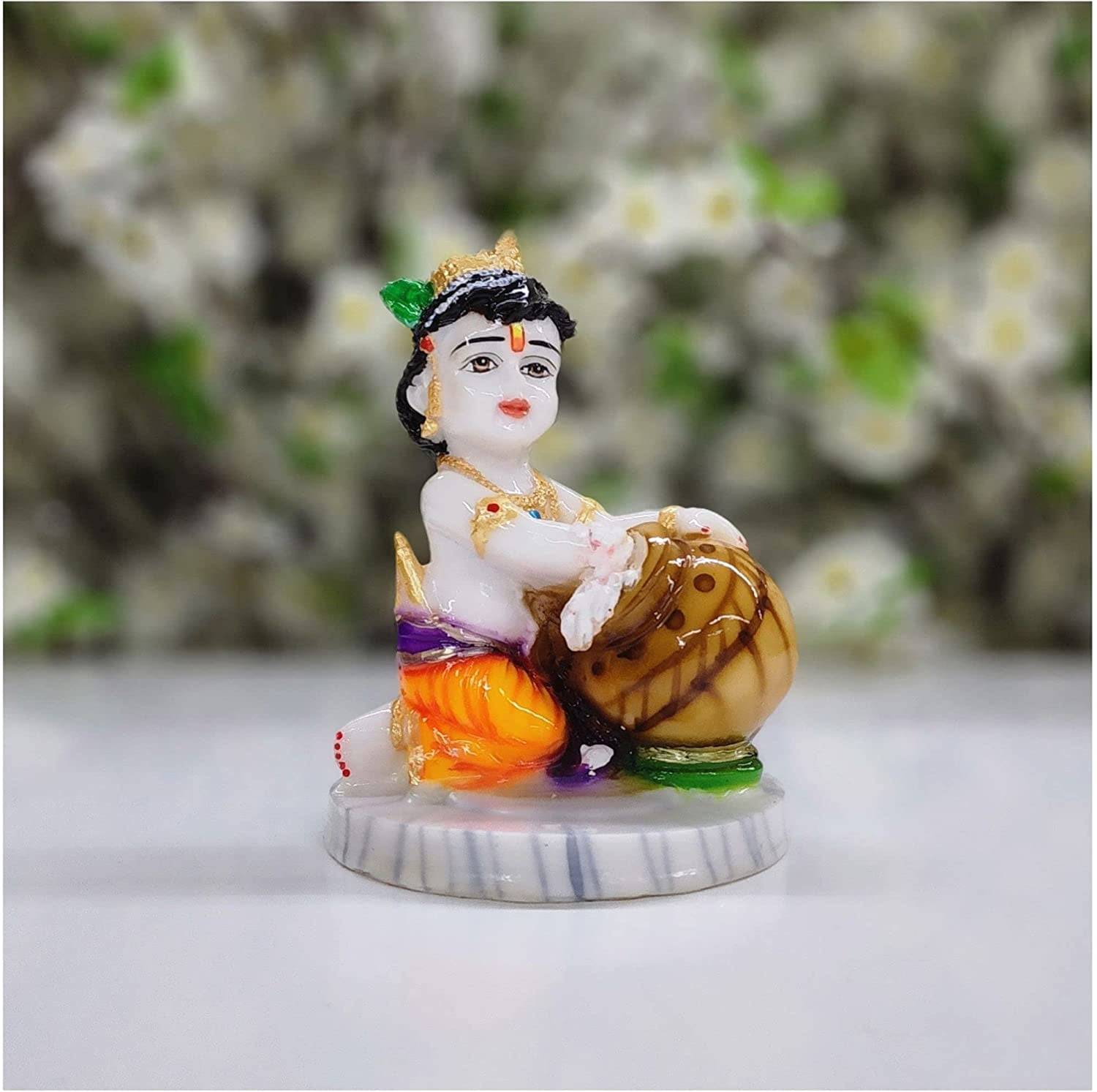 Baby Krishna Statue in Resin Small Krishna Idol God of Love Baby ...