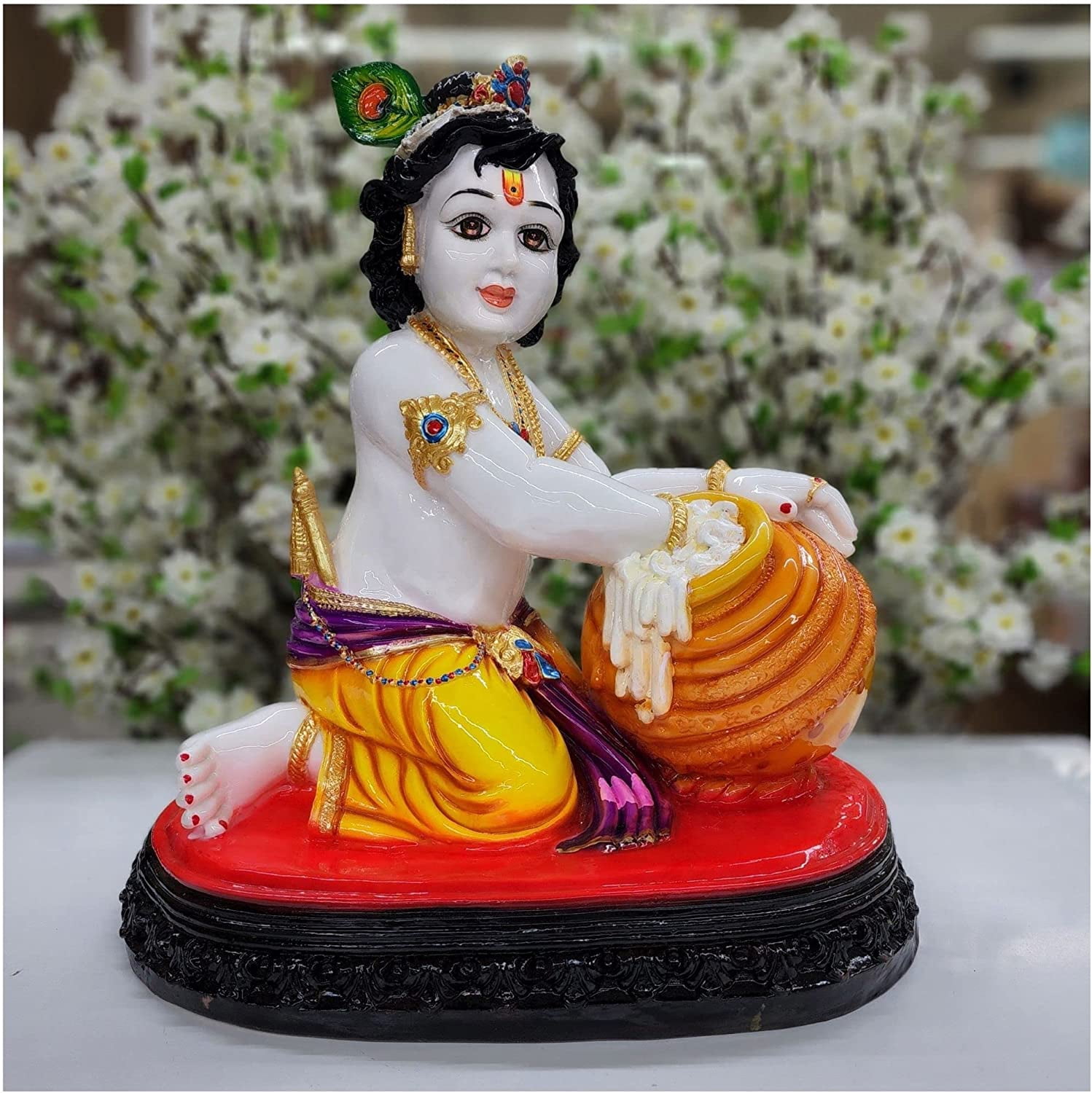 Baby Krishna Statue in Resin Small Krishna Statue Laddu Gopal Statue ...