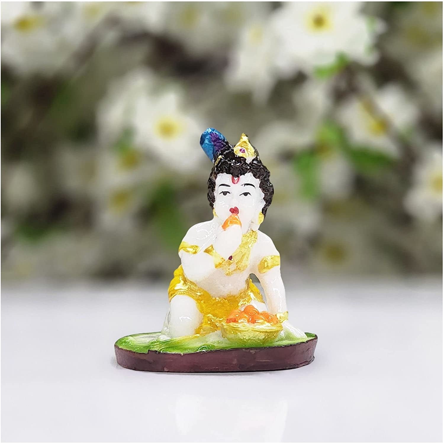 Baby Krishna Statue Small Krishna Idol Hindu God Statue Indian Mandir ...