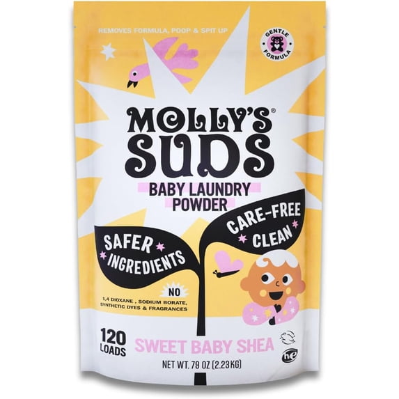 Baby Laundry Detergent Powder | Removes Formula, Poop & Spit-Up Stains ...