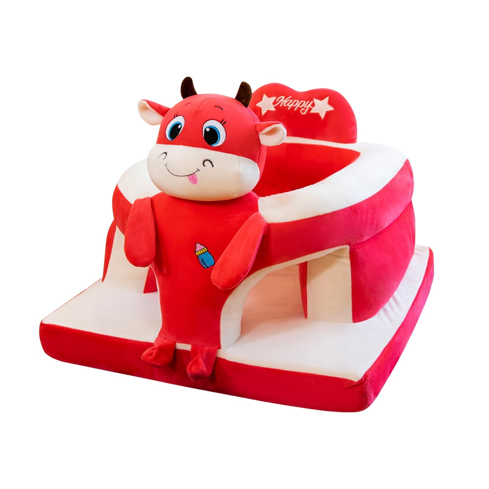 Baby Learn to Sit Plush Toy Chair, Soft Anti-Slip Cushion for Infant ...