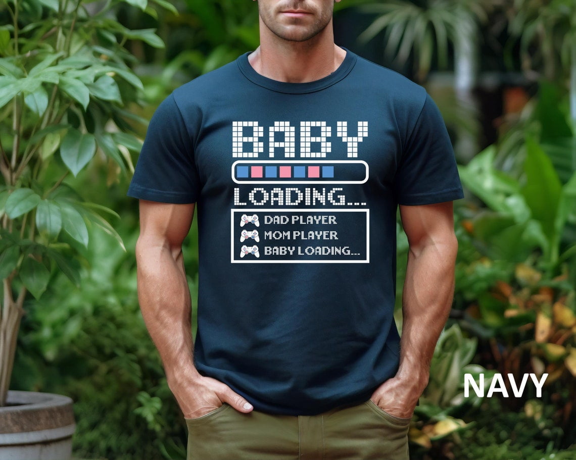 Baby Loading Shirt For New Dad, Funny Pregnancy Tshirt, Dad Player T ...