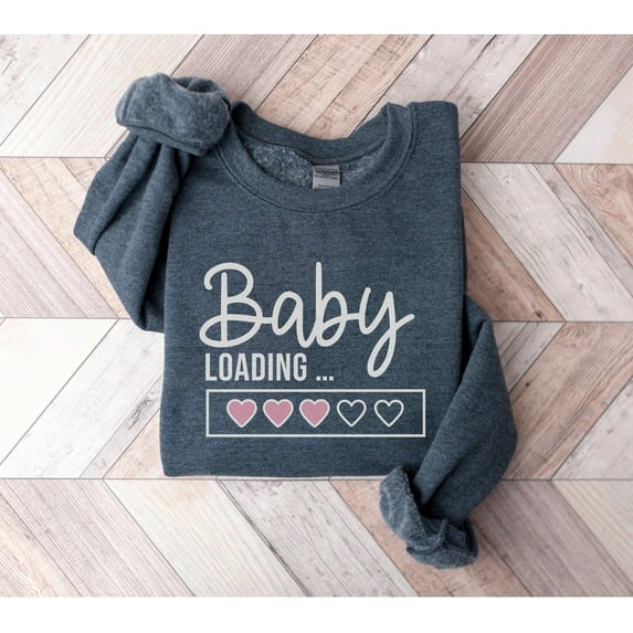 Baby Loading Sweatshirt, Pregnancy Announcement Shirt, Future Mom ...