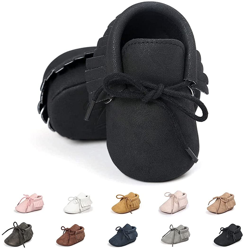 Baby Loafers Boys Girls Infant Shoes Soft Sole Tassels Moccasins Anti-Slip Crib Shoes - Walmart.com