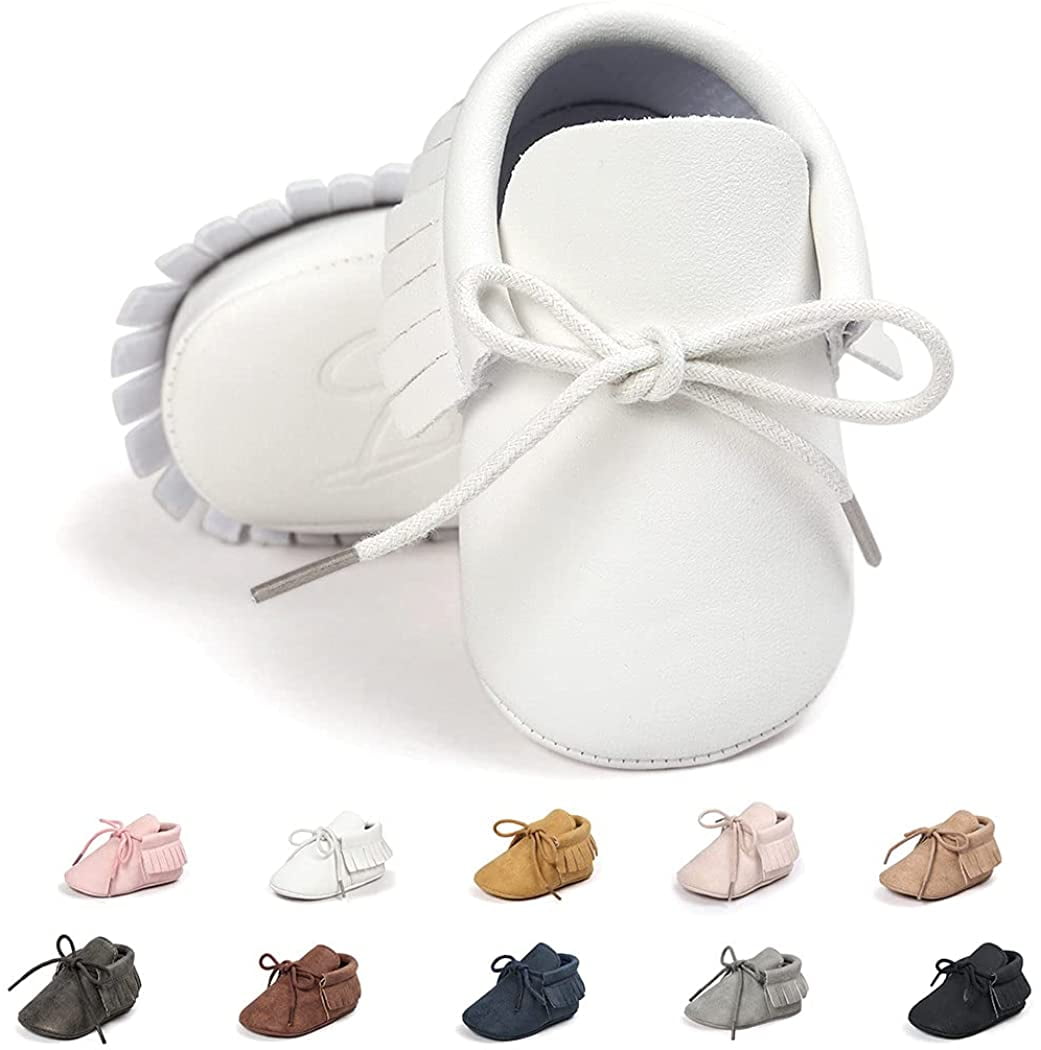 Baby Loafers Boys Girls Infant Shoes Soft Sole Tassels Moccasins Anti-Slip Crib Shoes - Walmart.com