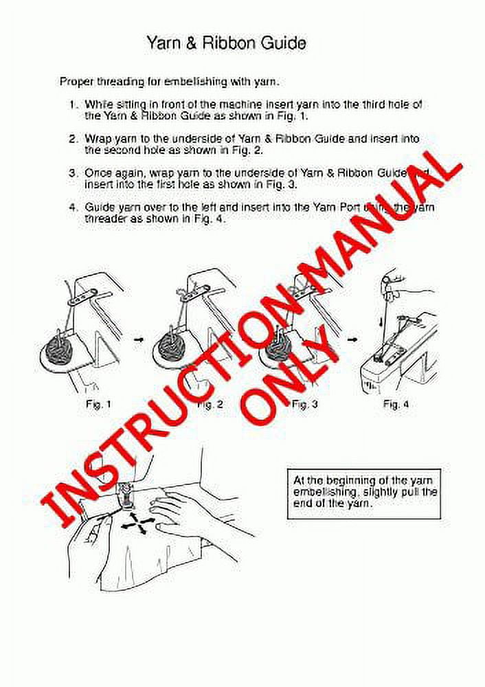 Baby Lock Embroidery Pro Plus BMP9 Embroidery Instruction Manual ...