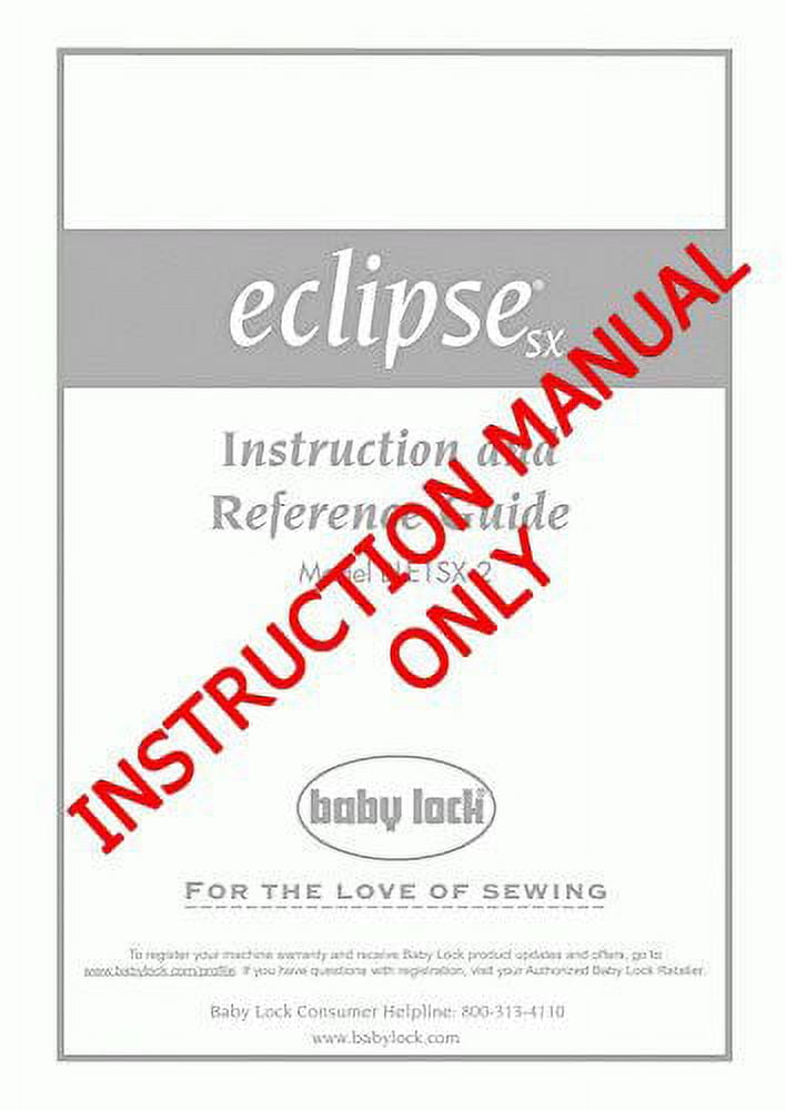 Baby Lock Palette ECS9 Ver.9 Software Installation Manual Reprint ...