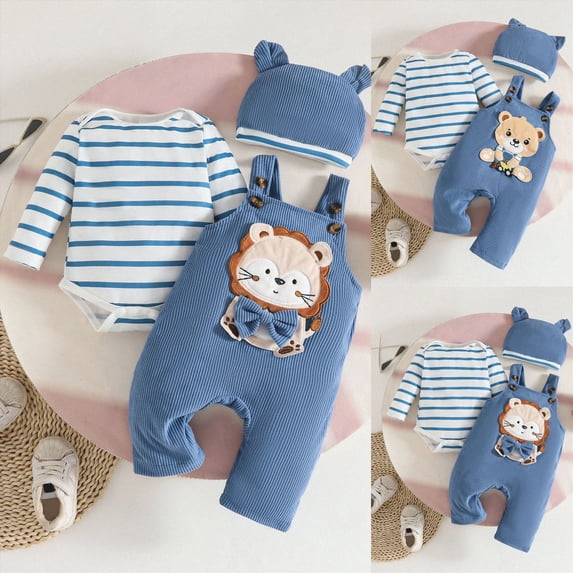 Baby Long Sleeve Bodysuits Cotton Infant Baby Boy Girl Clothes Outfit 6 ...