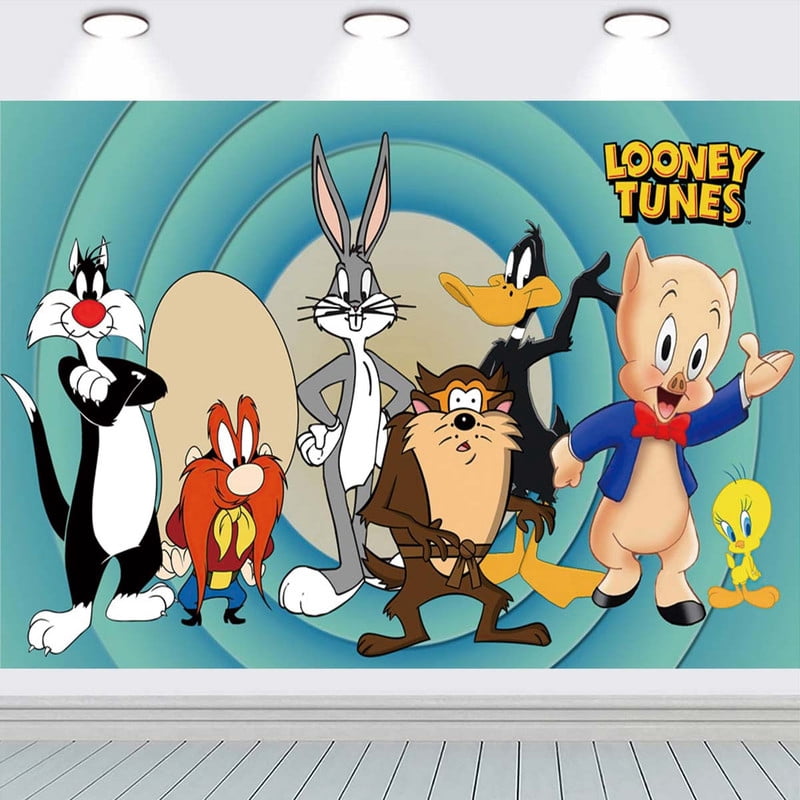 Baby Looney Tunes Taspestry Post Banner Backdrop Background Wall Decor ...