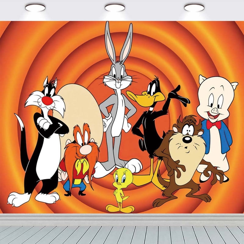 Baby Looney Tunes Taspestry Wall Decor Birthday Banner Backdrop ...