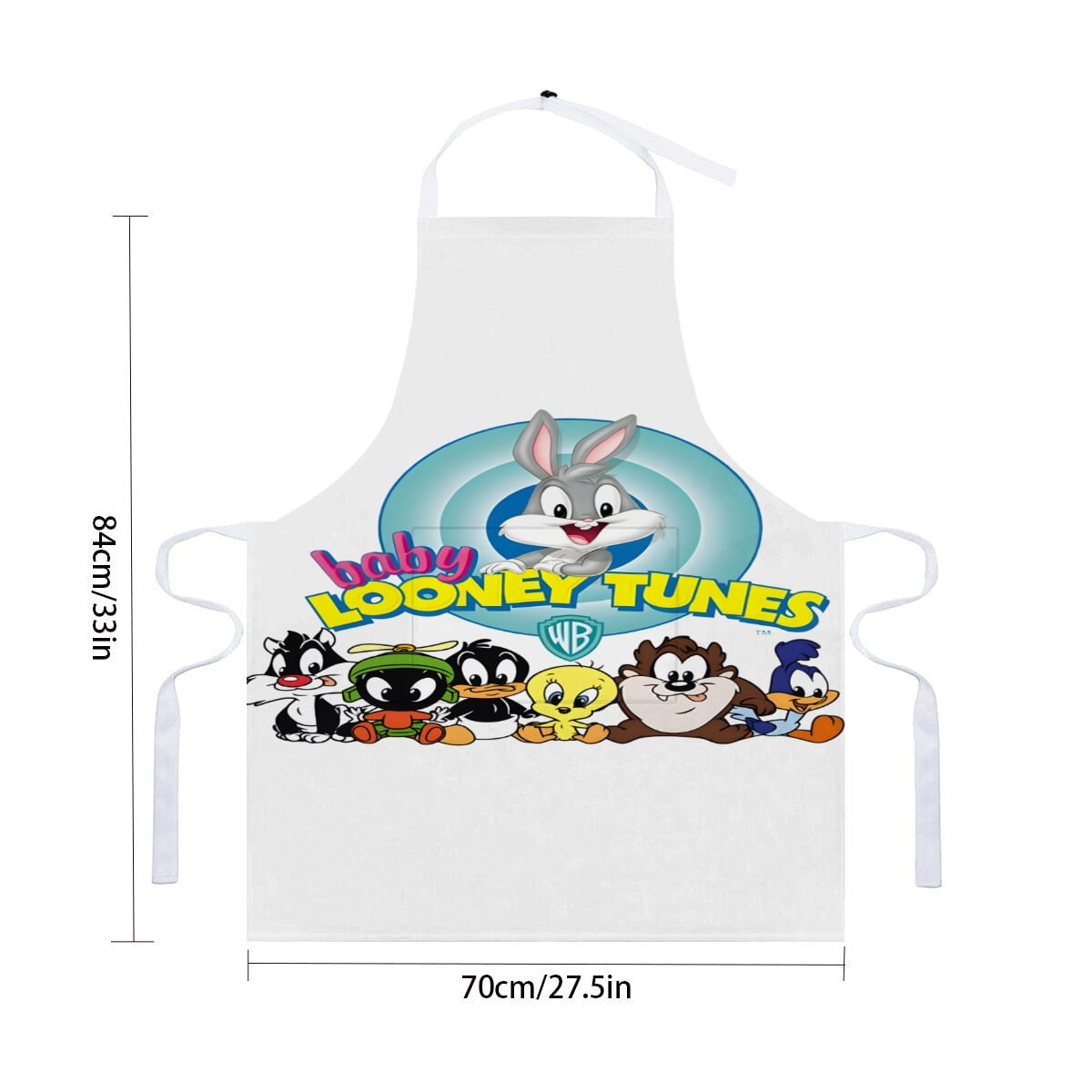Baby Looney Tunes apron with pockets, waterproof for adults, kitchen ...