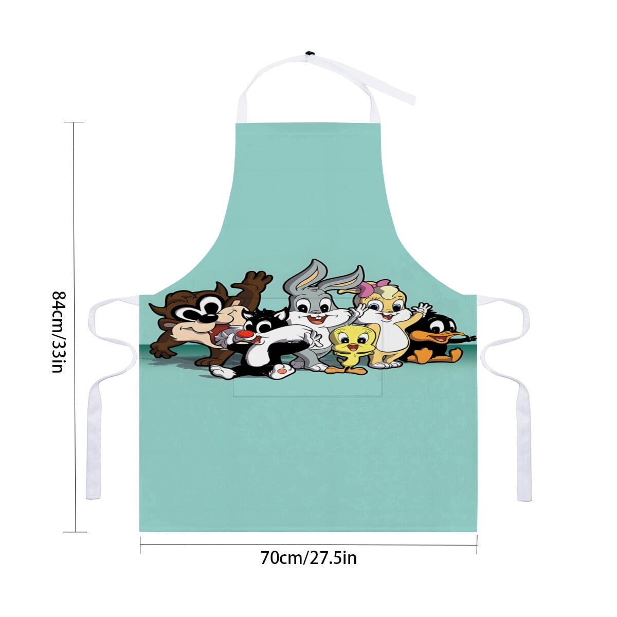 Baby Looney Tunes apron with pockets, waterproof apron for adults ...