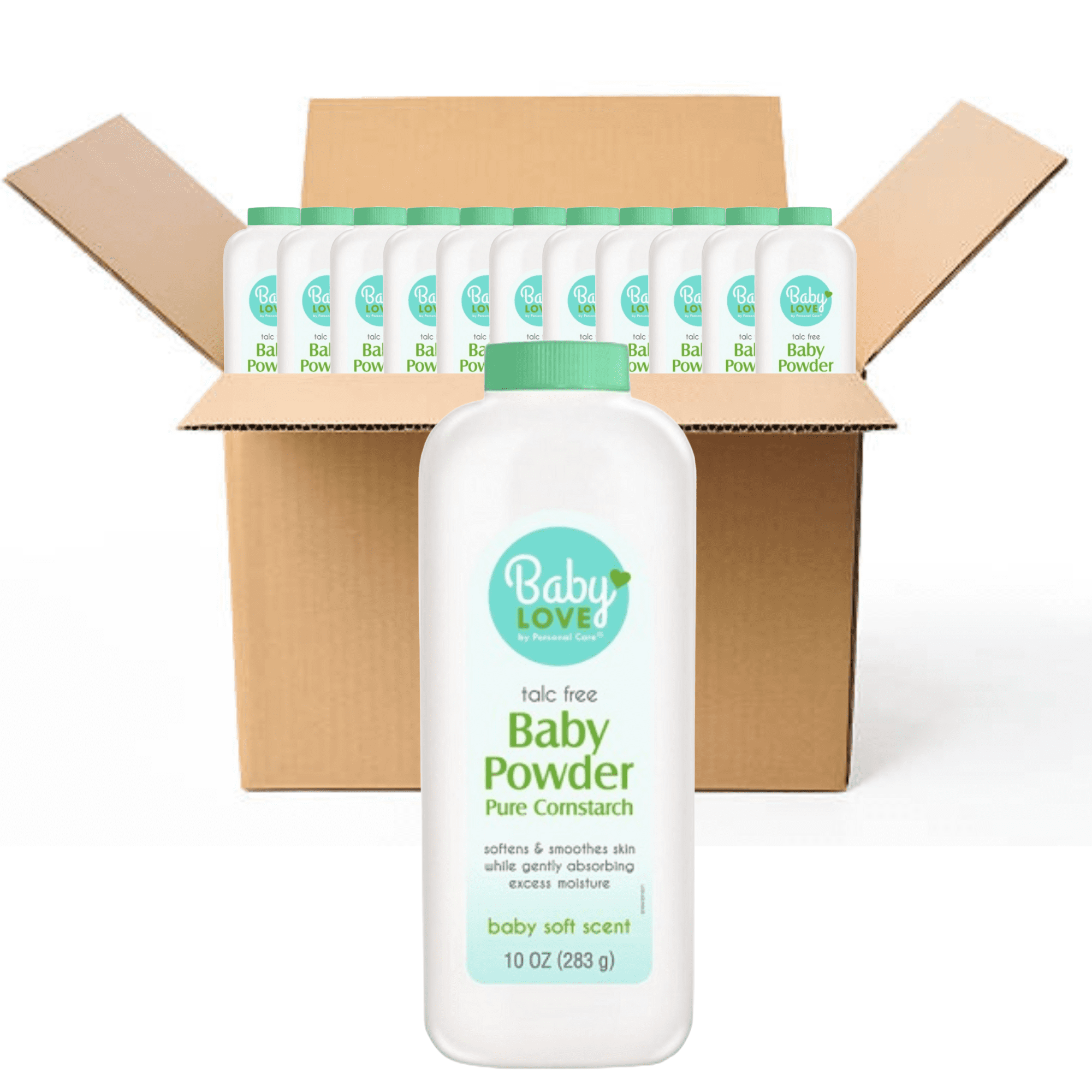 Baby Love Baby Powder with Cornstarch, Talc-Free, Prevents Rashes and ...