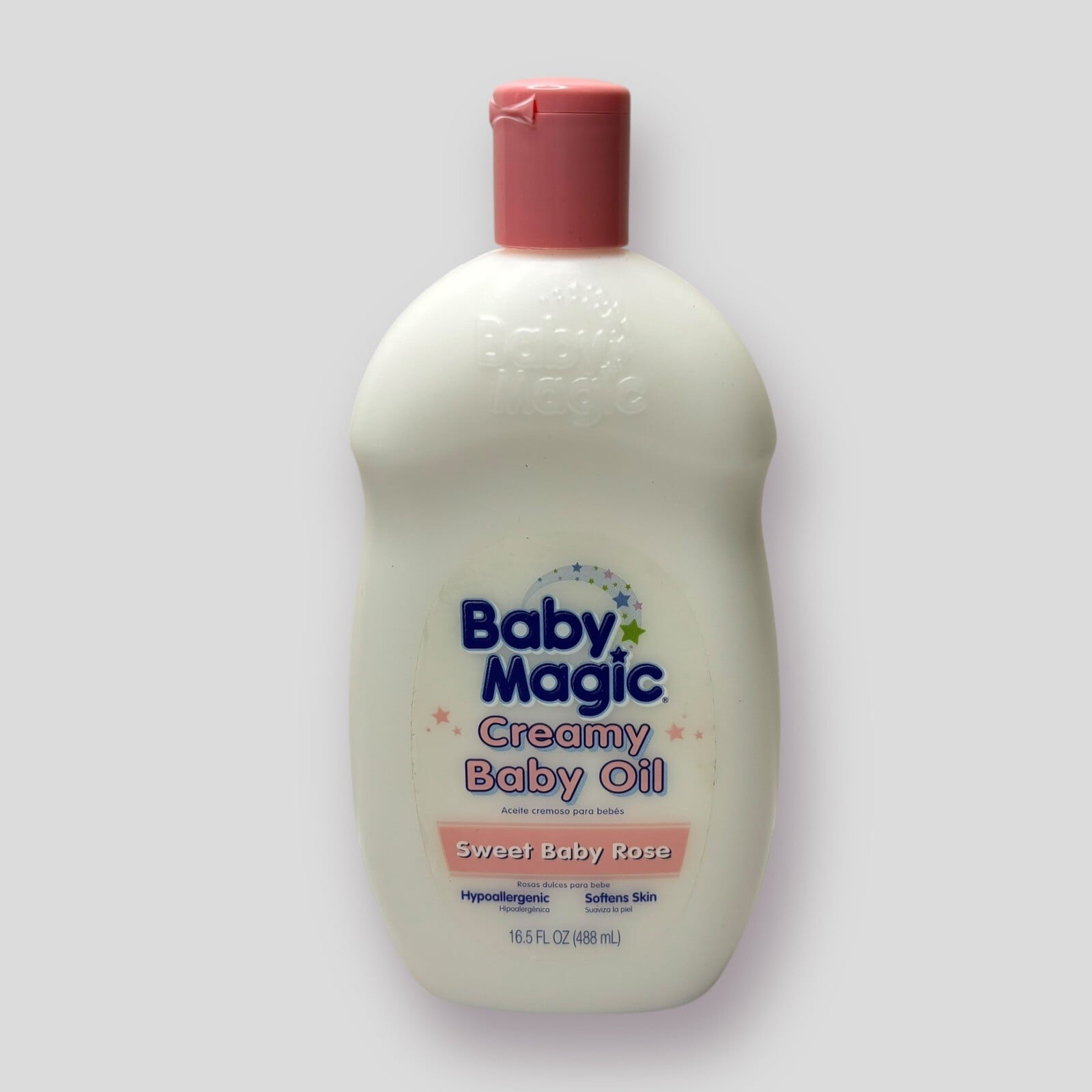 Baby Magic Creamy Baby Oil Large 16.5oz Sweet Baby Rose Discontinued ...