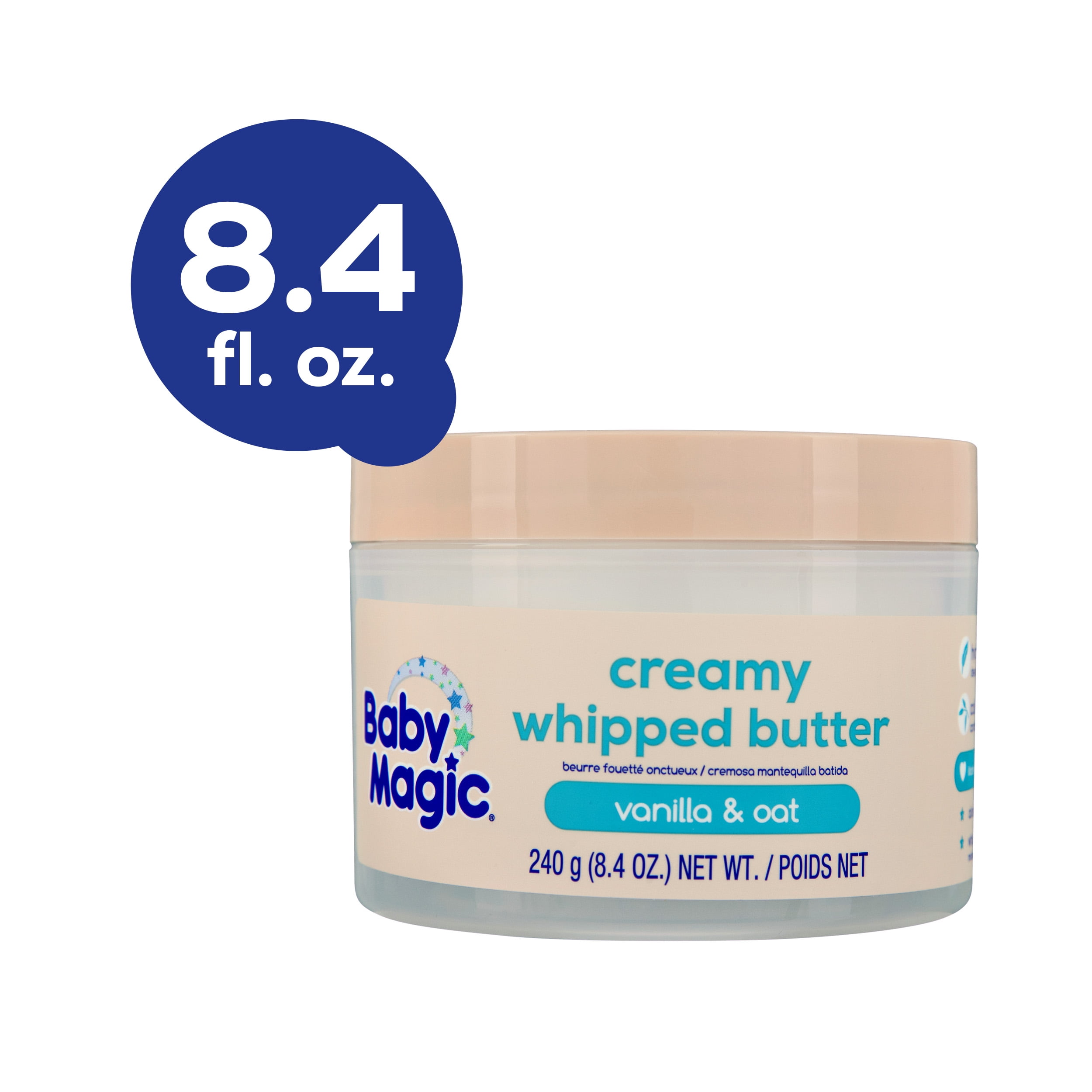 Baby Magic Creamy Whipped Butter, Vanilla & Oat, Hypoallergenic, 8.4 oz ...