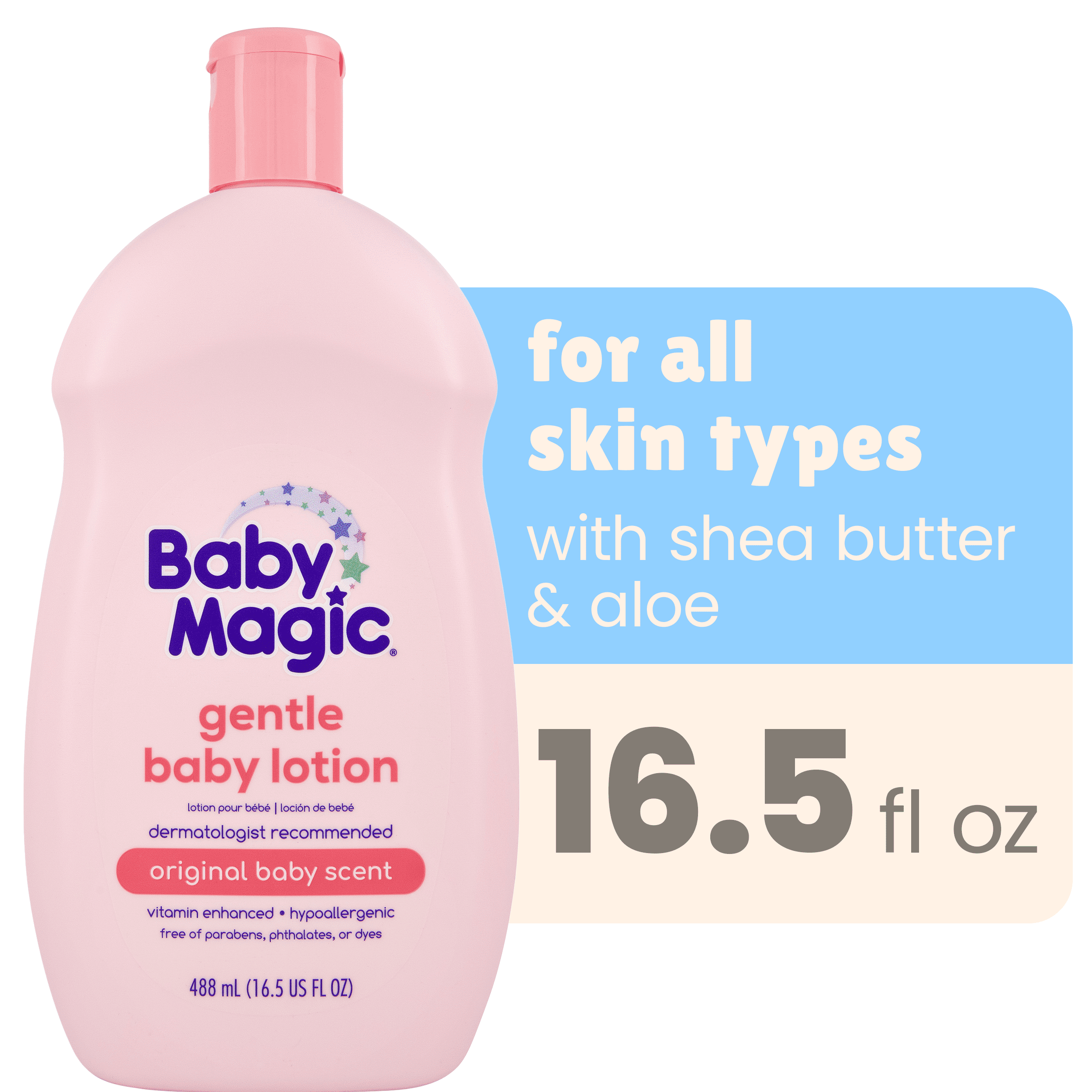Baby Magic Gentle Lotion with Original Baby Scent, Free of Parabens ...