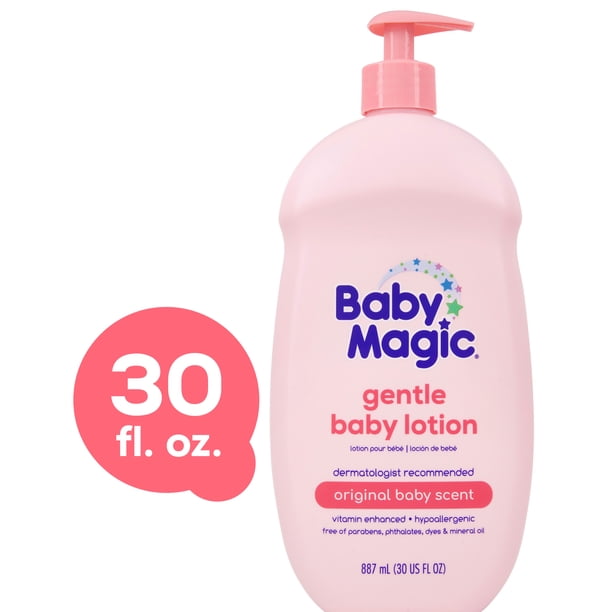 Baby Magic Gentle Baby Lotion, Original Baby Scent, Hypoallergenic, 30 ...
