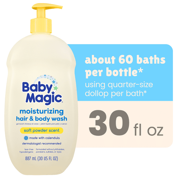 Baby Magic Creamy Baby Oil Lotion, Hypoallergenic, 8.6 fl oz, with ...