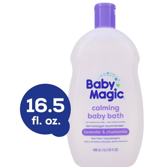 Baby Magic Tear-Free Lavender and Chamomile Calming Baby Bath for ...