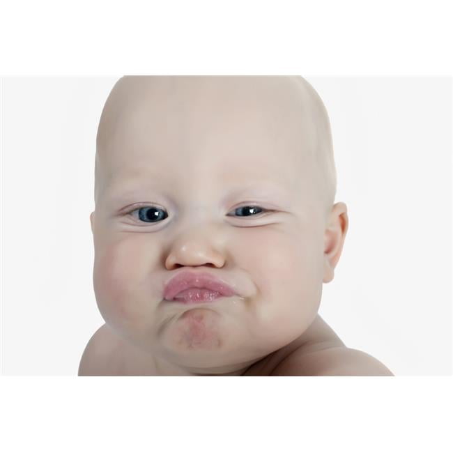 Baby Making A Funny Face Poster Print - Large - 38 x 24 - Walmart.com