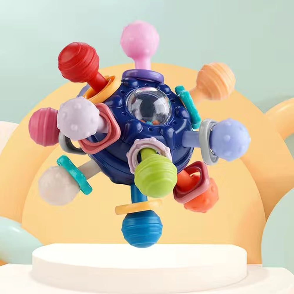 Baby Manhattan Scratch Ball Rattle Tooth Gel Soft Silicone Teething ...