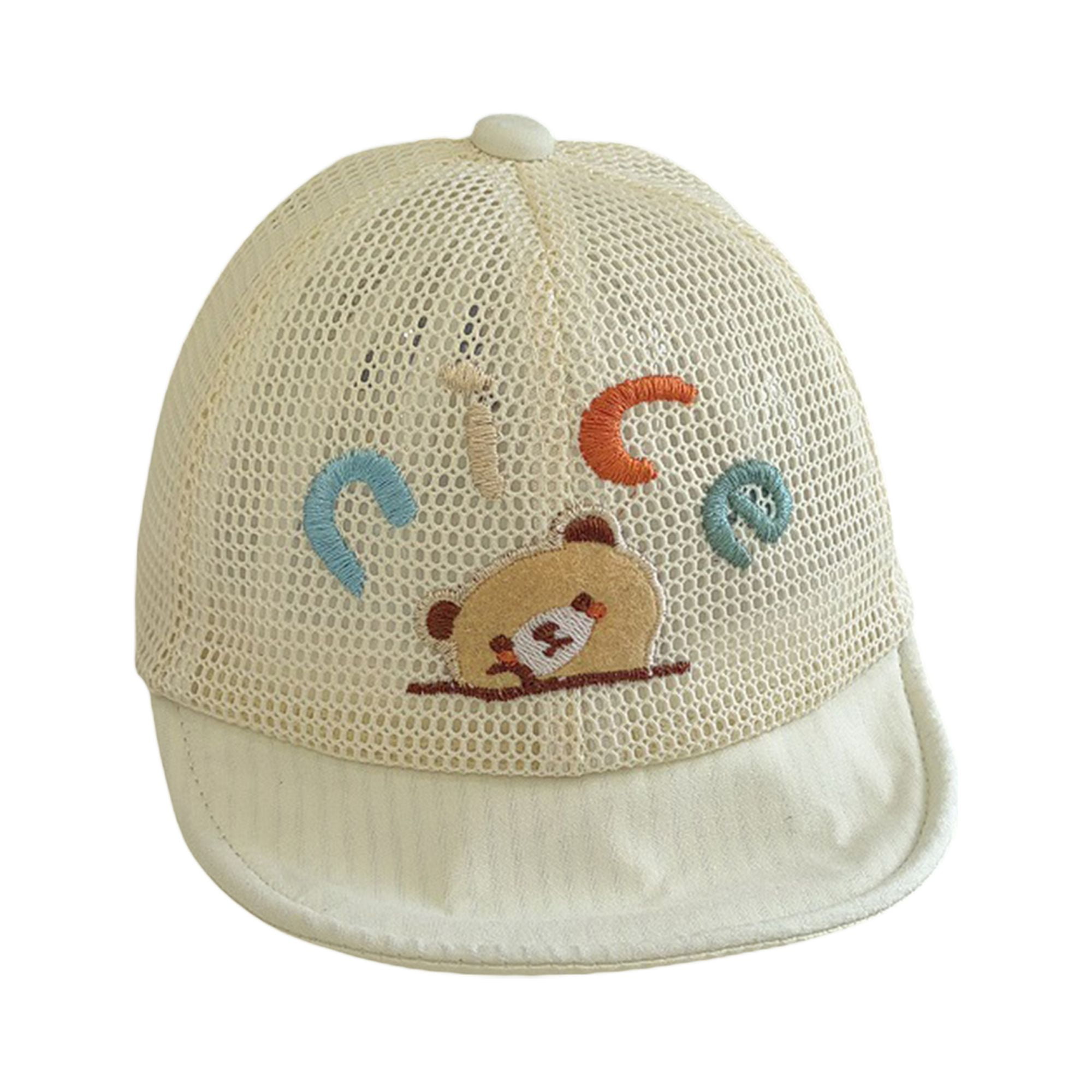 Baby Mesh Baseball Caps Summer Sun Protection Embroidery Trucker Hat ...
