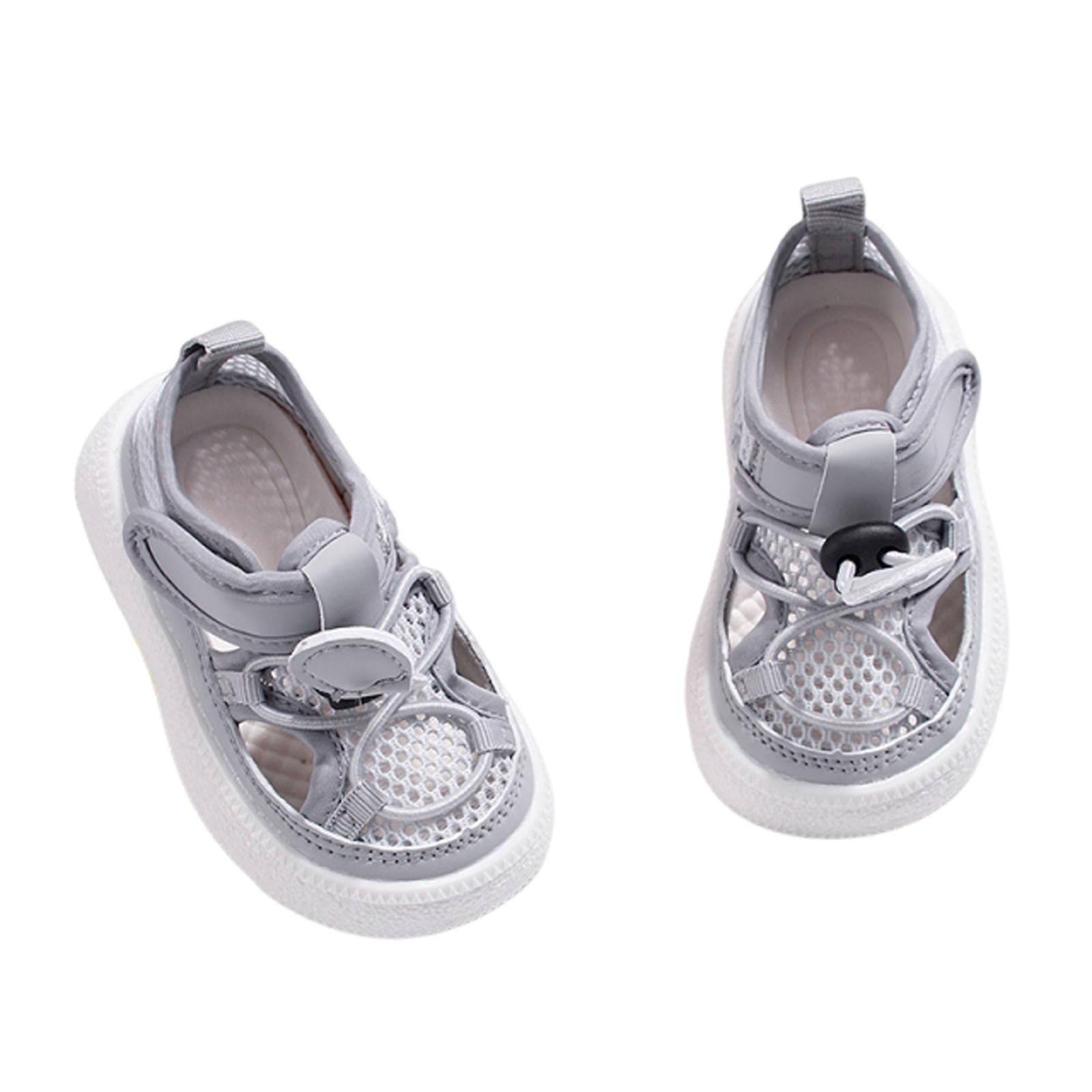 Baby Mesh Closed Toe Sandals Non- Soft Sole First Walker Shoes ...