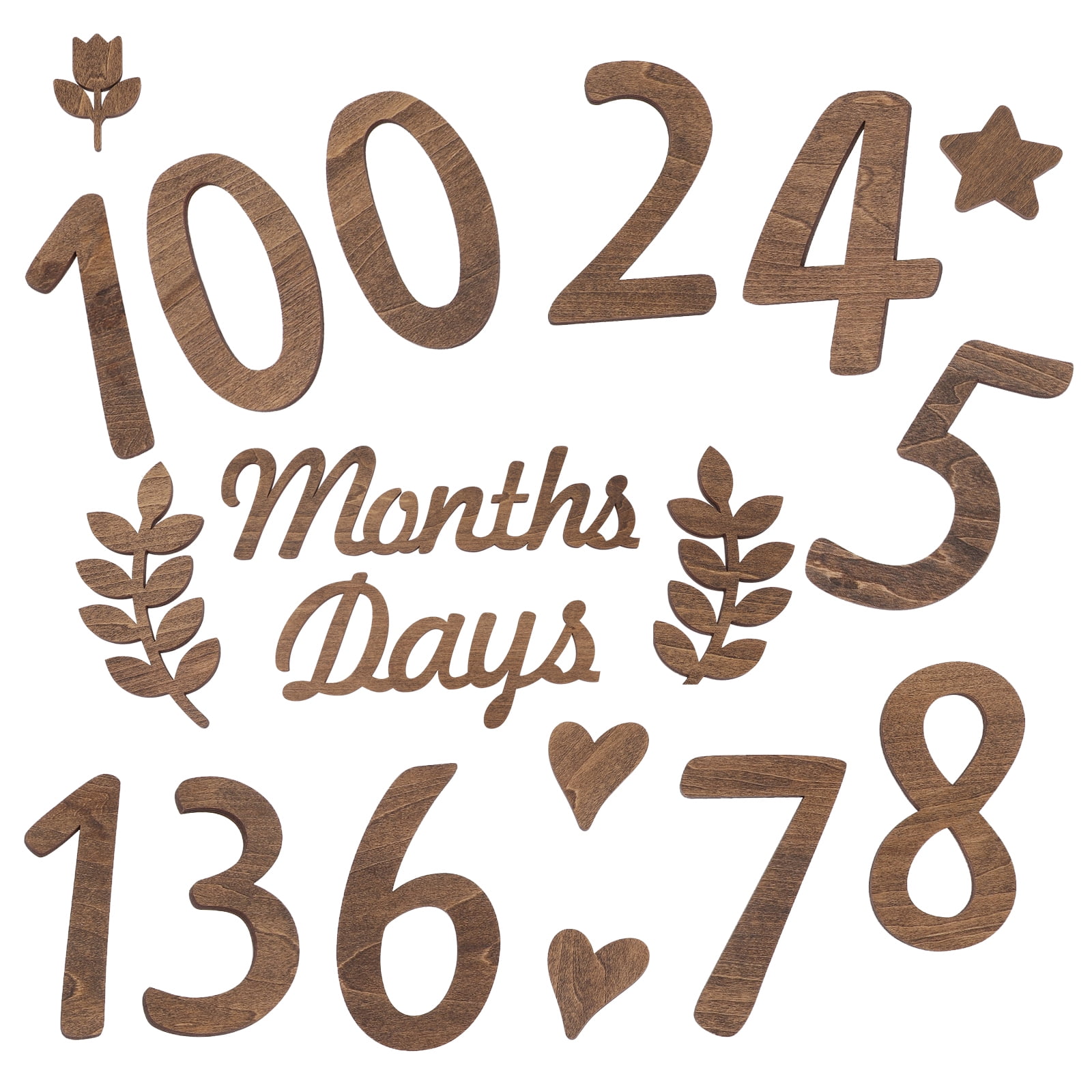 Baby Milestone Number for Shower Picture Props Numbers Newborn Man ...