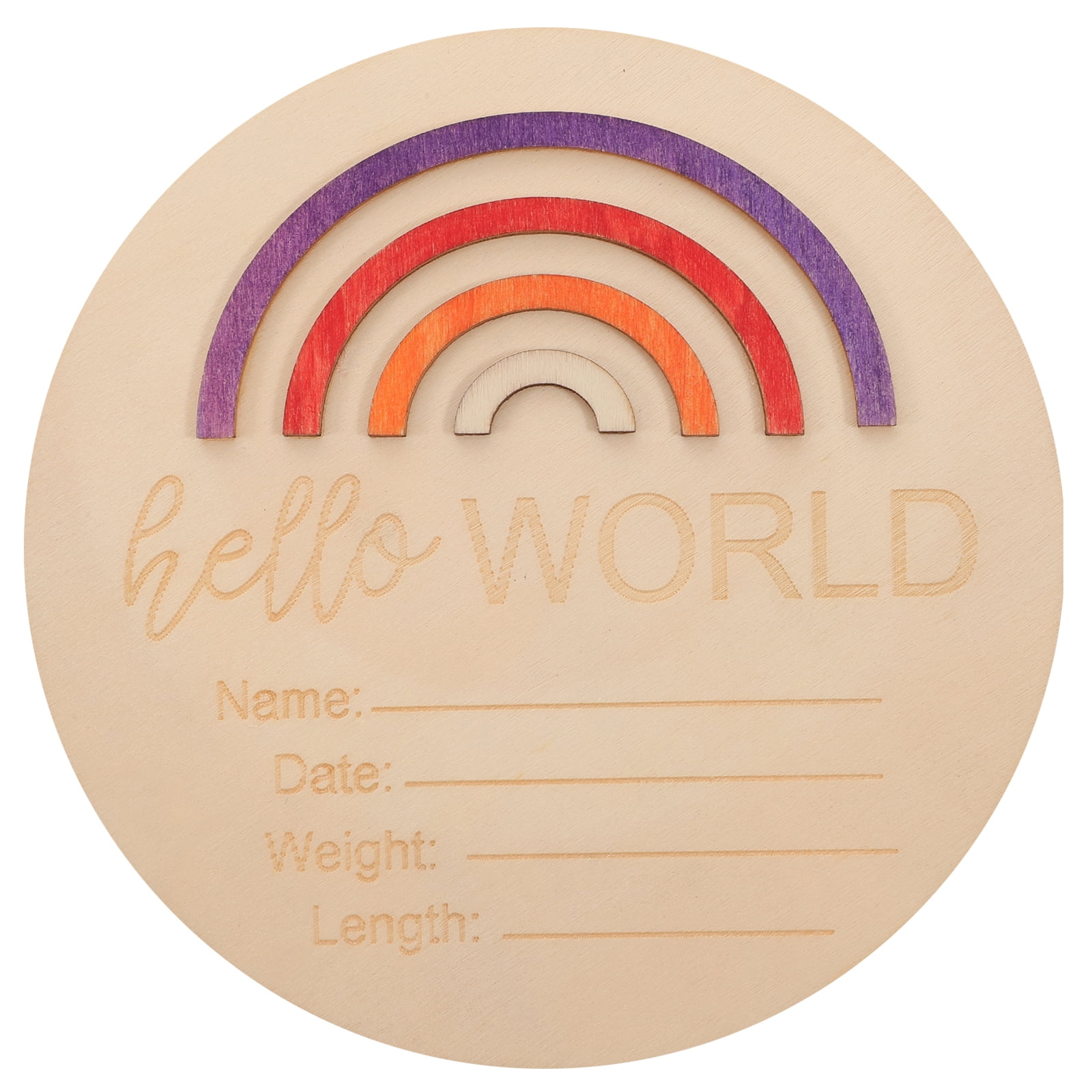Baby Milestone Sign Wooden Monthly Card Newborn Announcement Sign ...