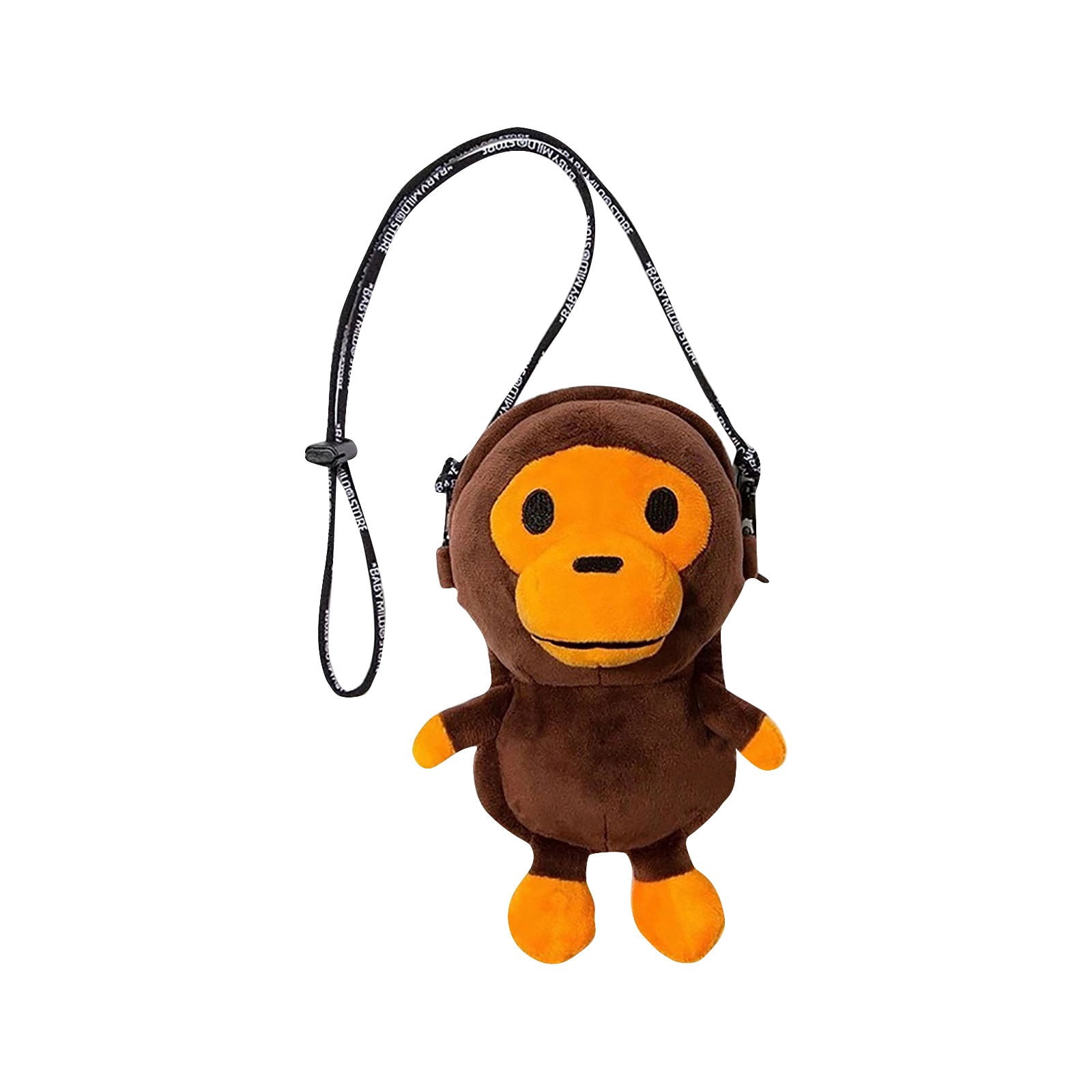 Baby Milo 9.8 INCH Lovely Monkey Plush Backpack for All Ages, Cute Mini ...