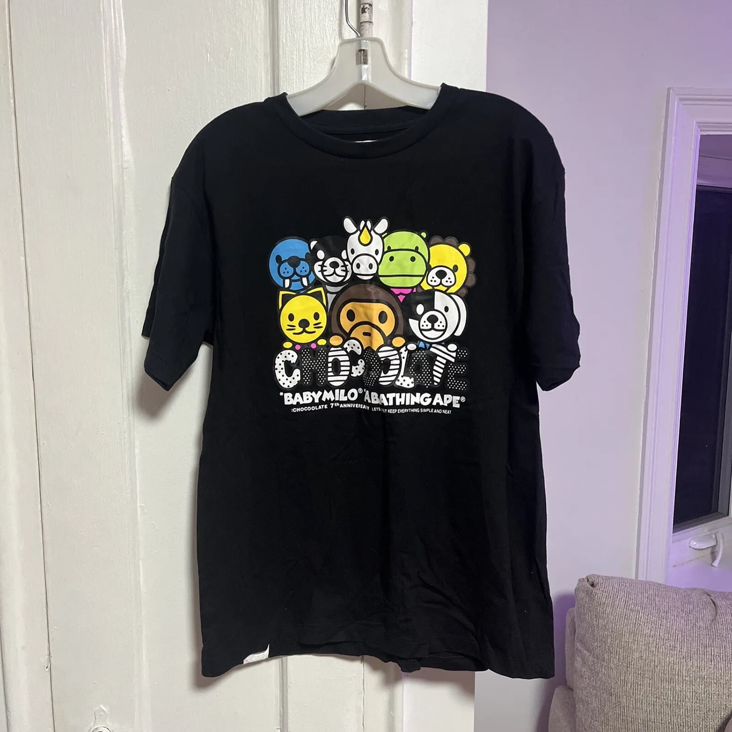 Baby Milo X Chocolate by A Bathing Ape 7th Anniversary T Shirt ...